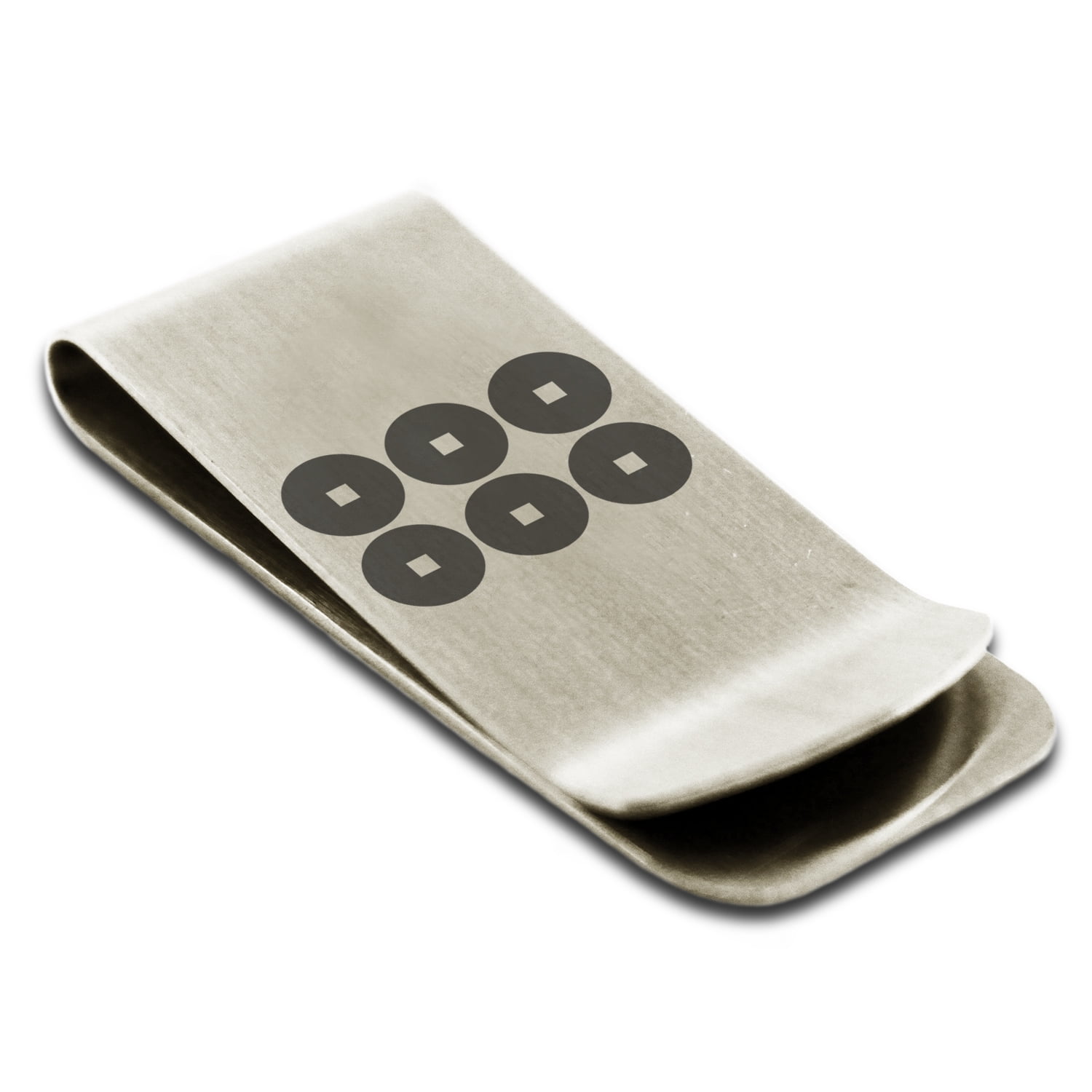 Stainless Steel Sanada Samurai Crest Engraved Money Clip Credit Card ...