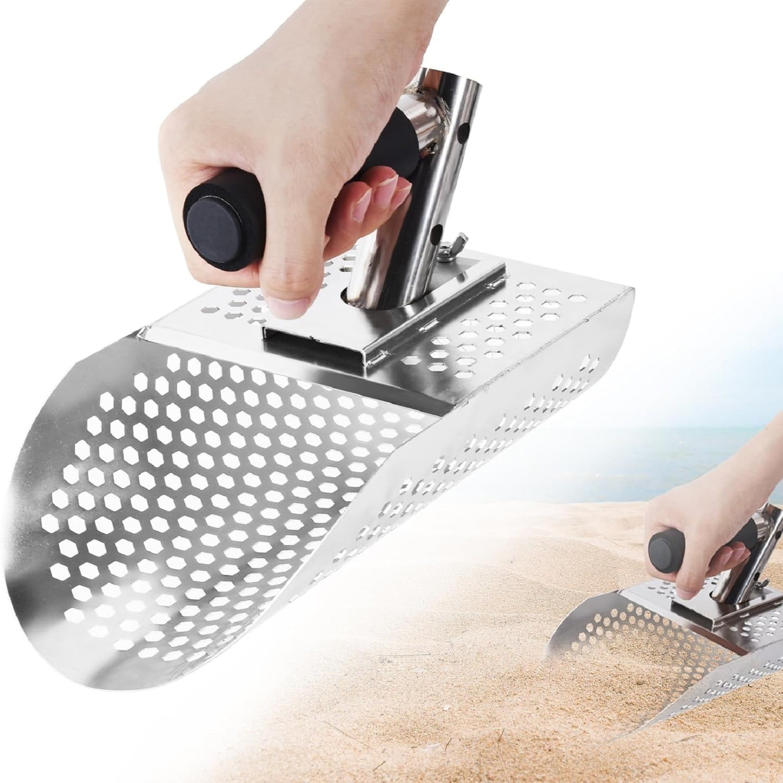 Stainless Steel Sand Shovel|For Beach Metal Detecting Heavy Duty Shovel ...