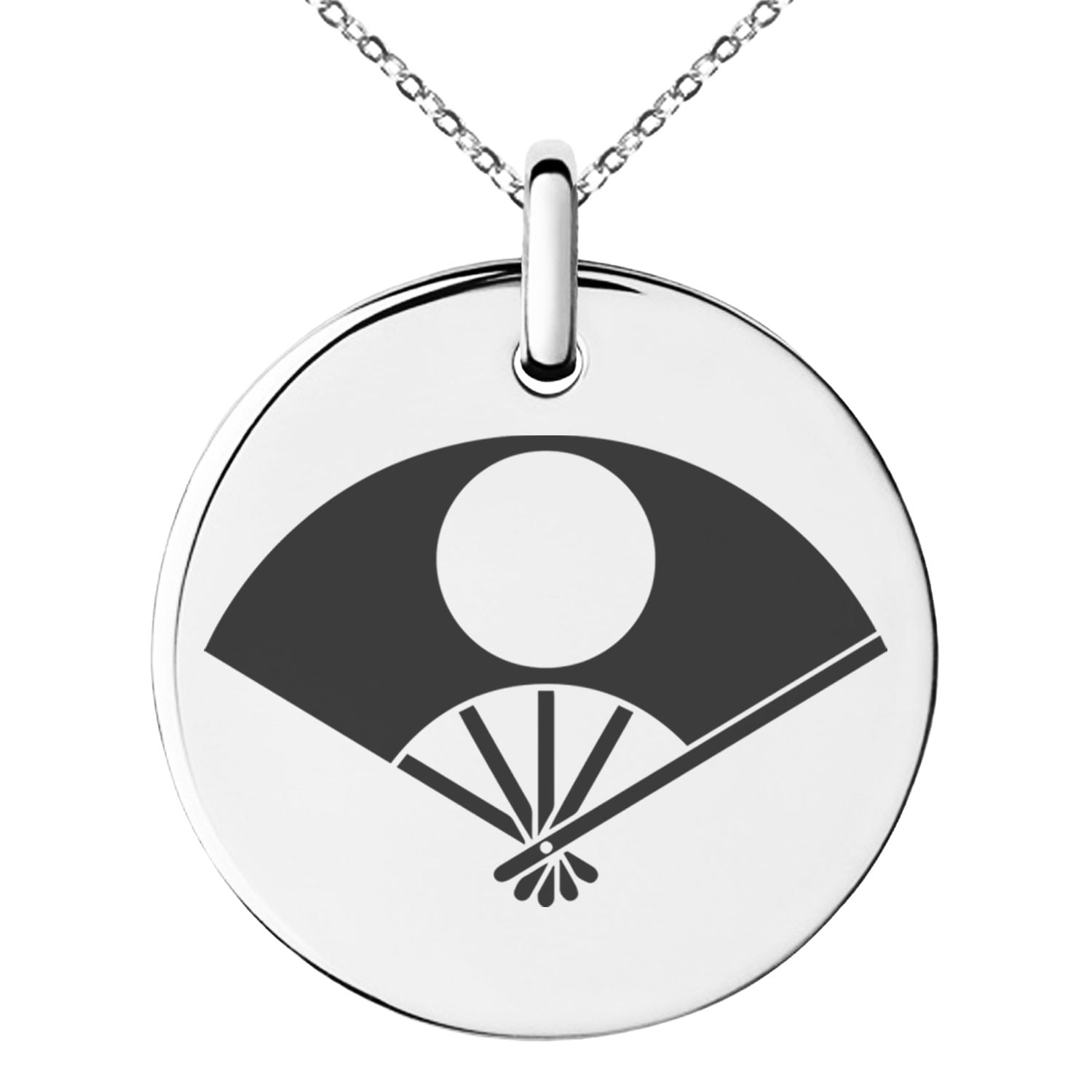 Tioneer Stainless Steel Satake Samurai Crest Engraved Small Medallion ...