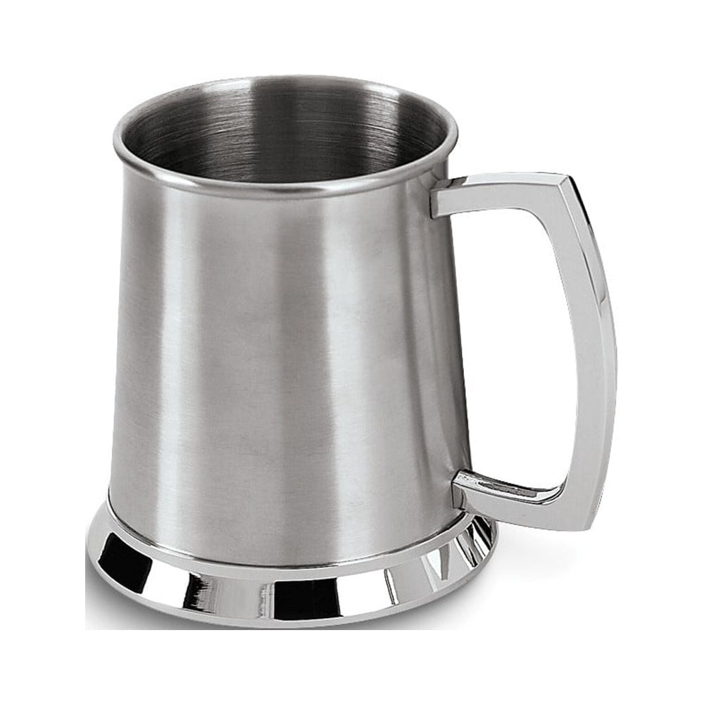 Stainless Steel Satin Finish 20 ounce Tankard Q-GM810 - Walmart.com