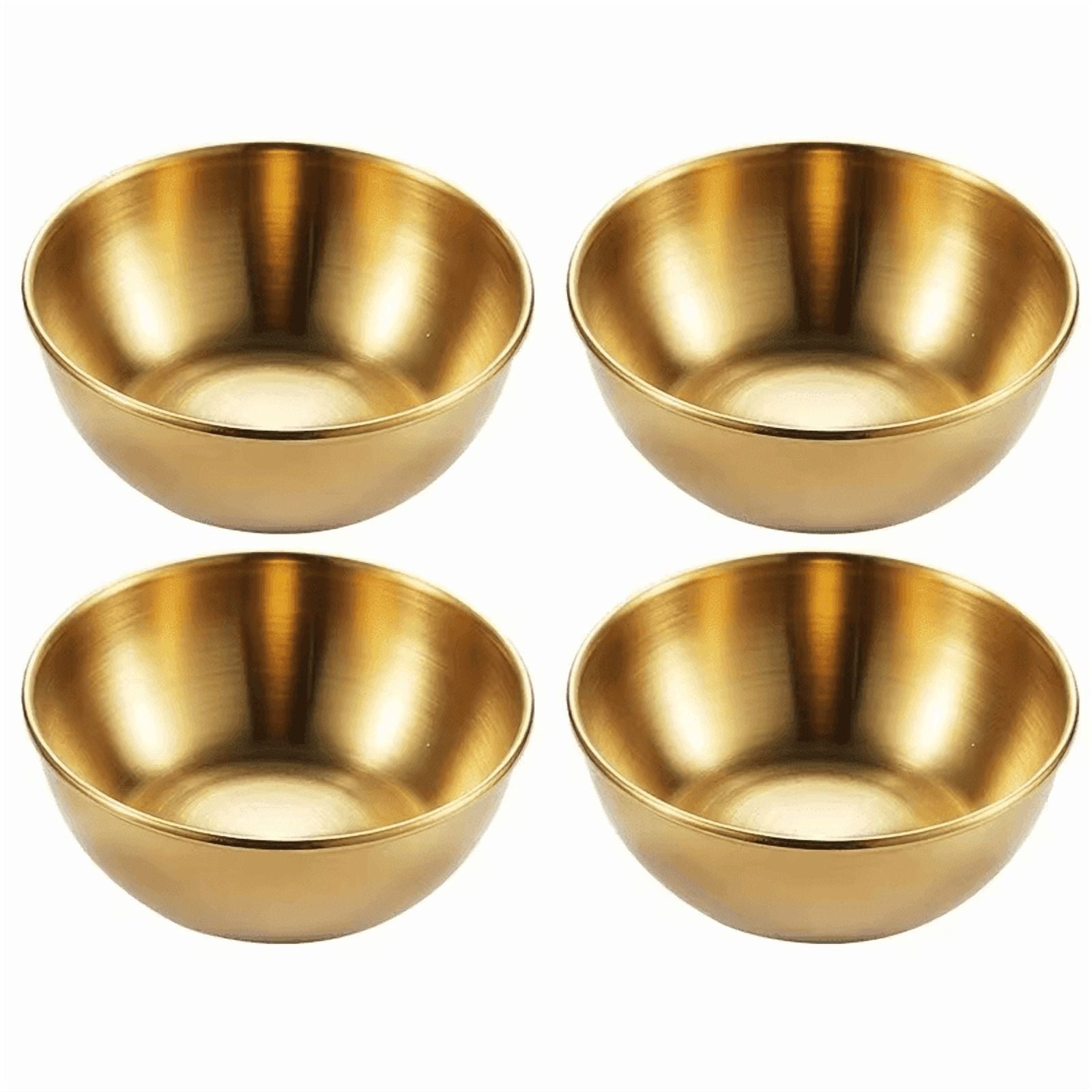 Stainless Steel Sauce Dishes Golden 4 Pack 8X8X3cm/3.14X3.14X1.18inches ...