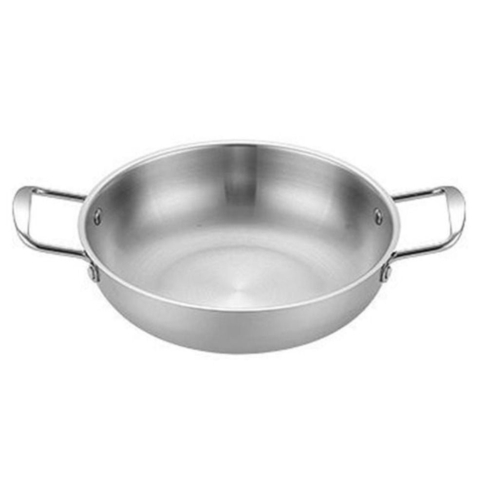 Stainless Steel Saucepan Dry Pots Home Cooking Seafood Rice Pot Paella ...