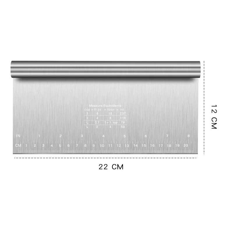 Stainless Steel Scale Cake Scraper DIY Dough Pastry Spatulas ...