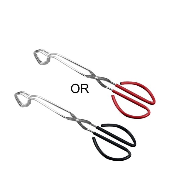 Stainless Steel Scissor Food Tongs with Comfort Grip for Kitchen ...