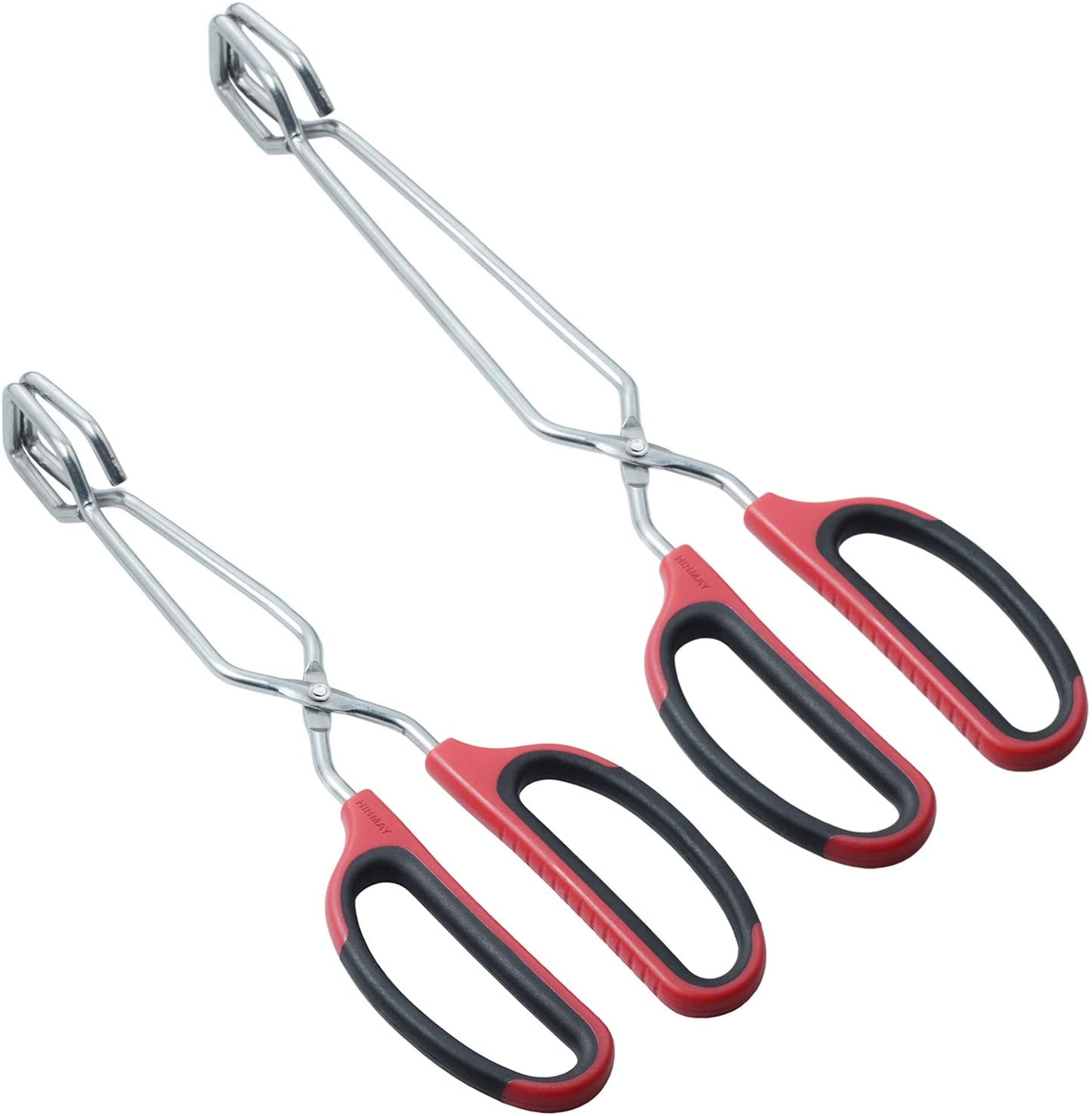 Fanzey Stainless Steel Scissor Tongs Set, 10-Inch and 13-Inch, Durable ...