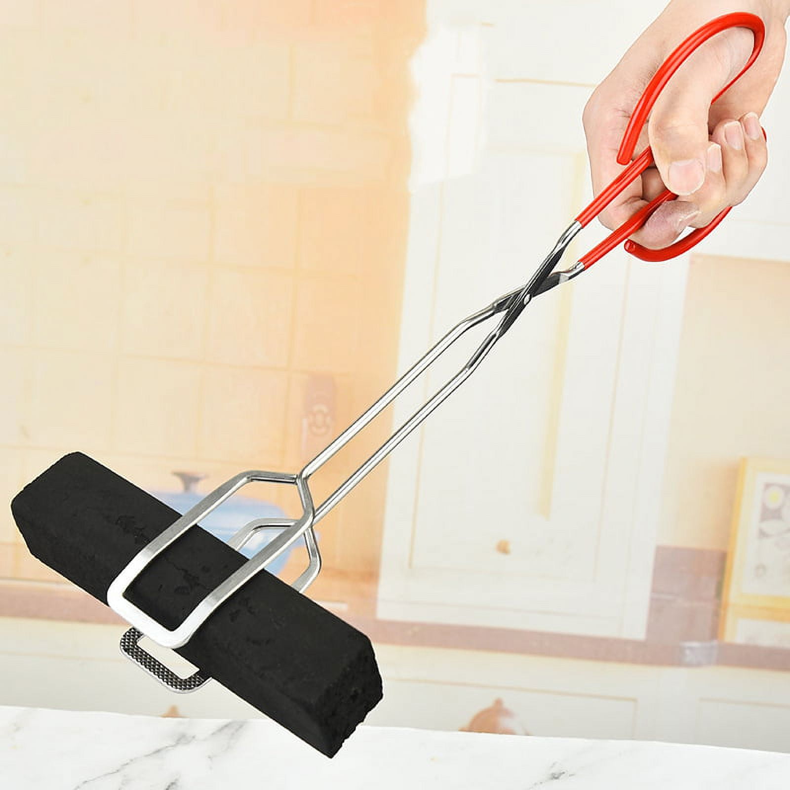 Stainless Steel Scissor Tongs 15.82-Inch Kitchen Tongs Heavy Duty ...