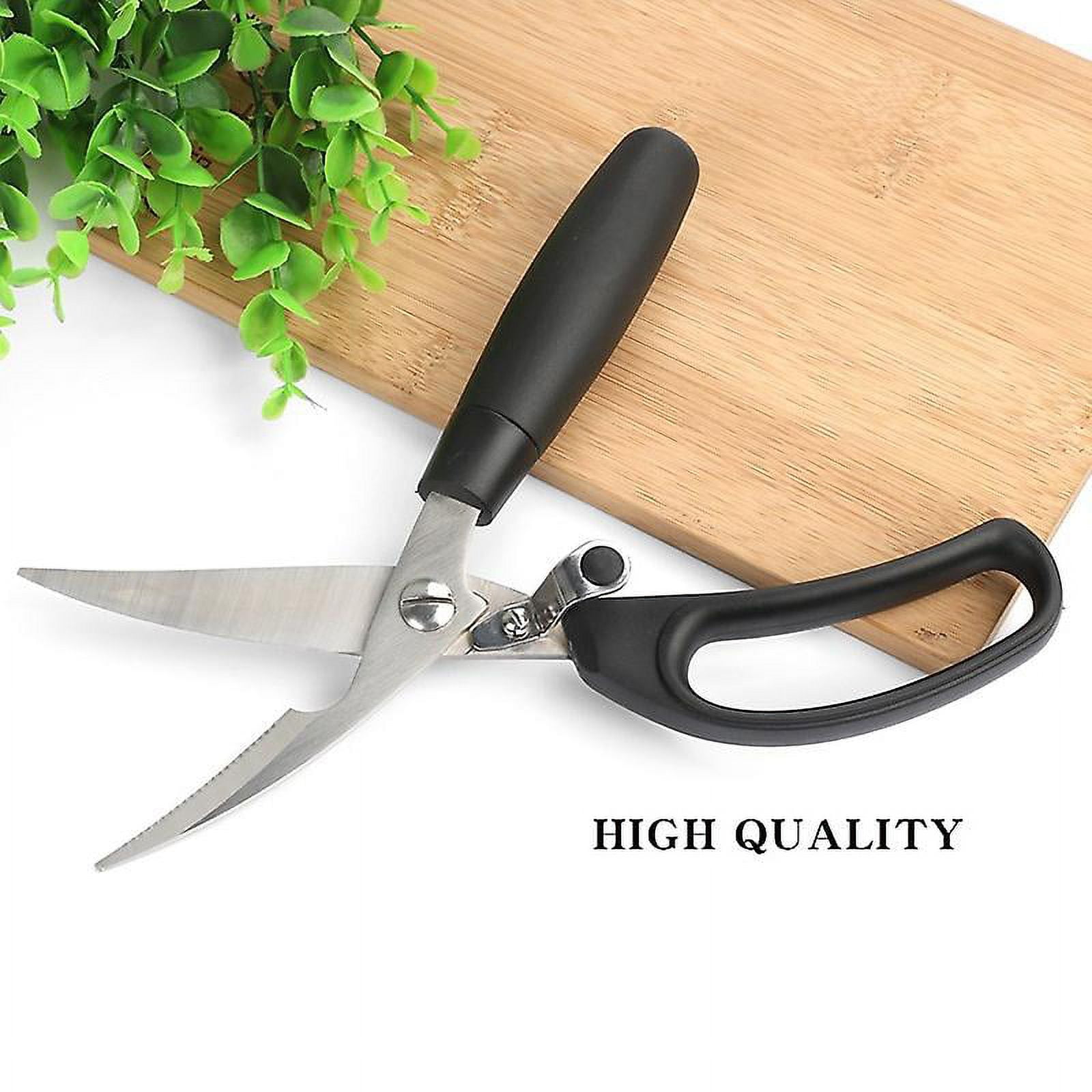Stainless Steel Scissors Spring Loaded Poultry Shears Heavy Duty ...