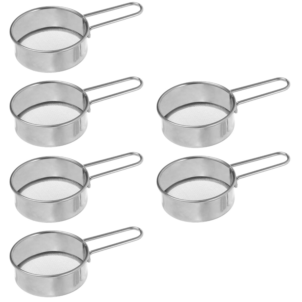 Stainless Steel Screen Coffee Cakes Face Powder Flour Sifter Sieve ...