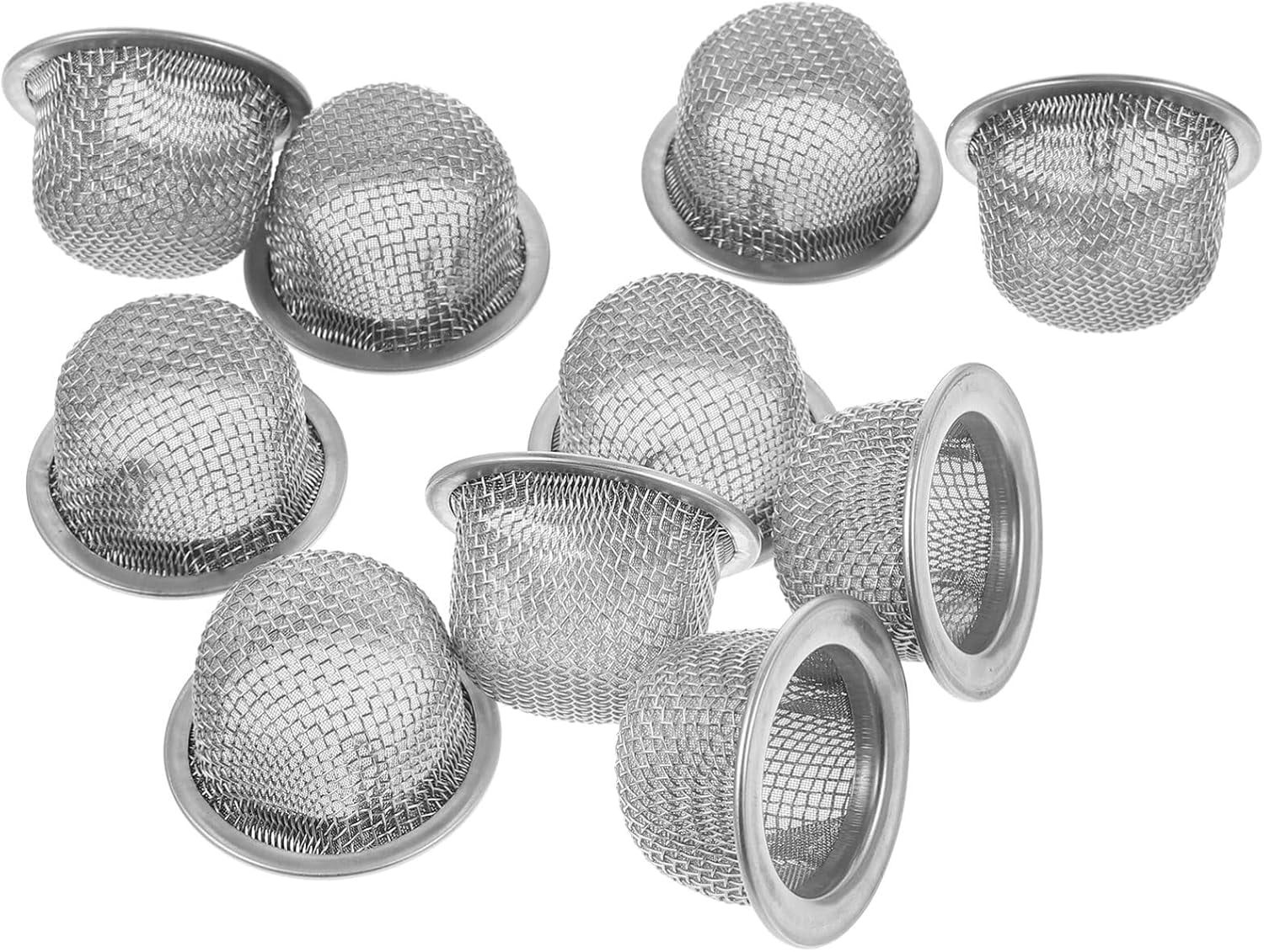 Stainless Steel Screen Filters, 10pcs 34mm Mesh Strainers, Double ...
