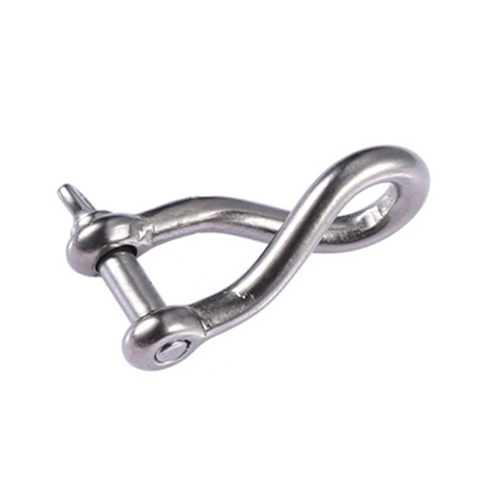 Stainless Steel Screw Pin Twisted Shackle Heavy Duty Marine Twisted ...