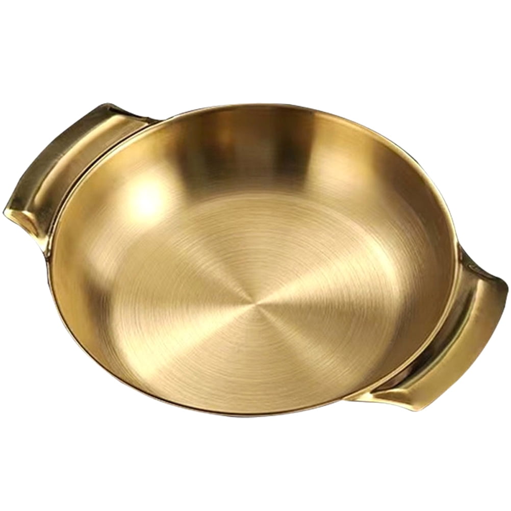 Stainless Steel Seafood Pot Restaurant Pan Skillet Cookware Double ...