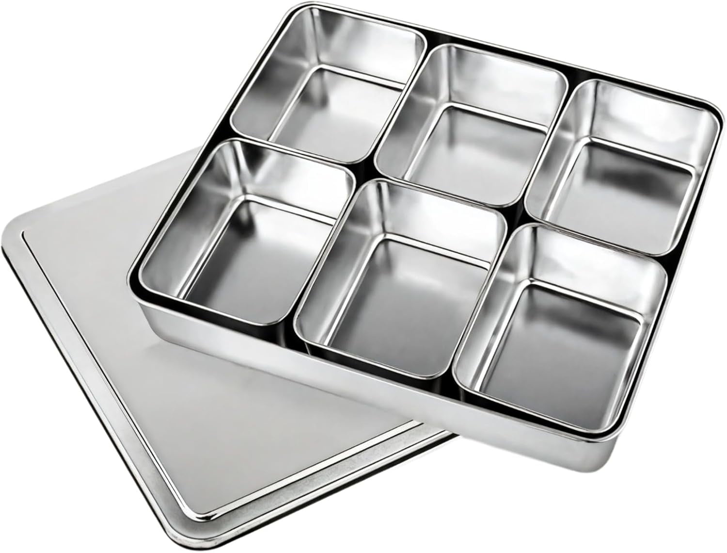 Stainless Steel Seasoning Container, 304 Stainless Steel Divided ...