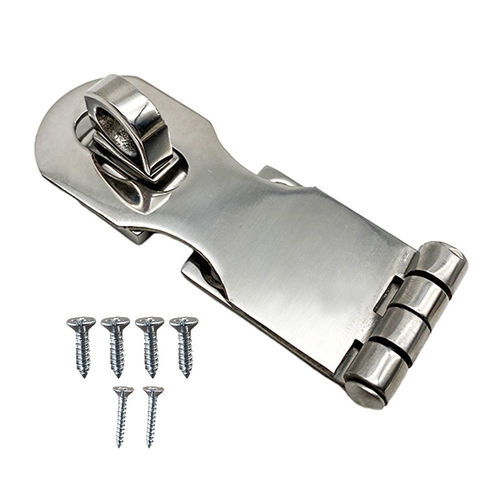 Stainless Steel Security Hasp Padlock With Screws Door Lock Accessory ...