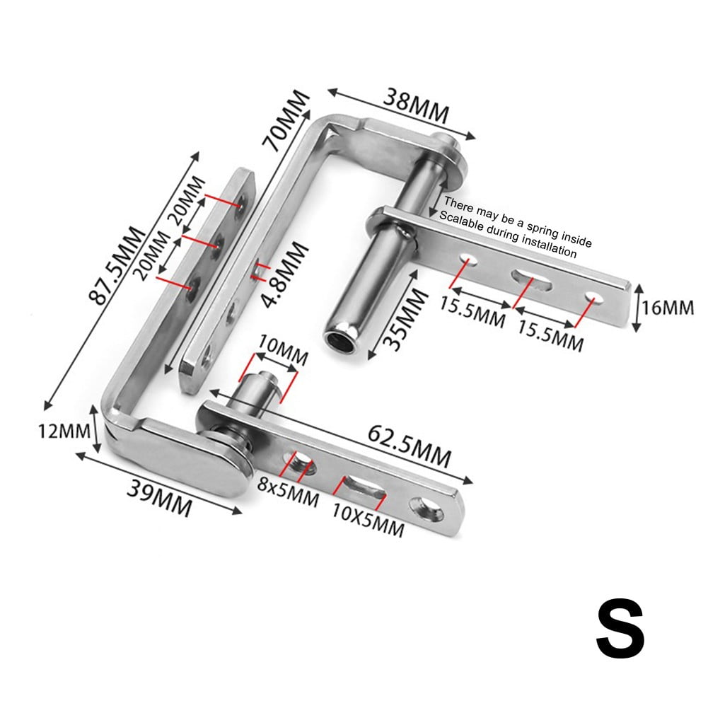 Stainless Steel Self-Return Double Swinging Door Hinges for Cafe Bar ...