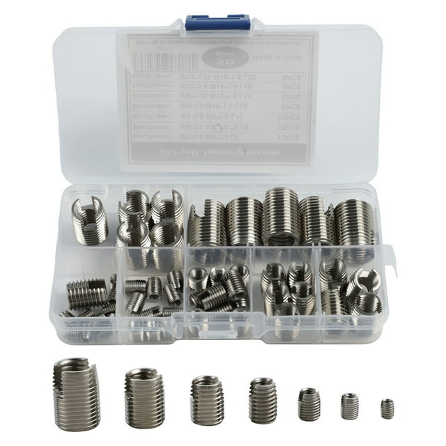 Stainless Steel Self Tapping Thread Inserts 50 Pieces For M3 M5 M6 M8 ...