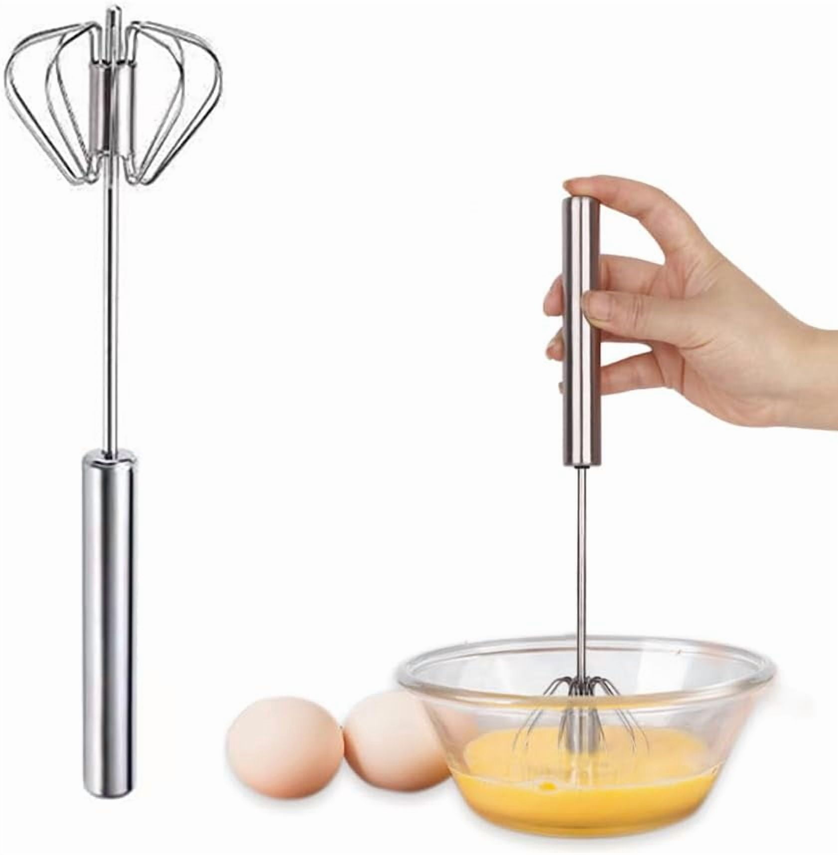 Stainless Steel Semi-Automatic Whisk, 2026 Stainless Steel Egg Whisk ...