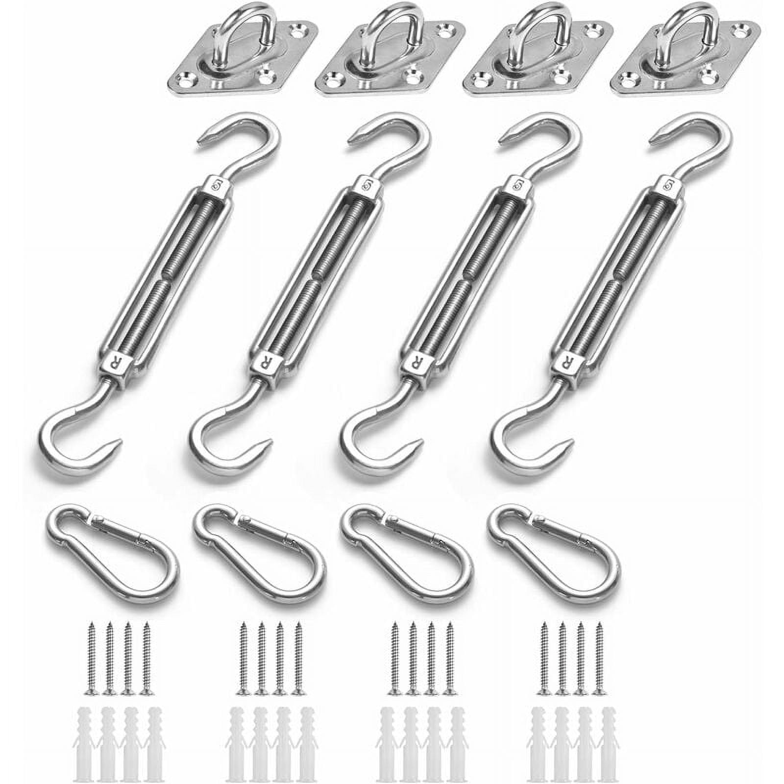 Stainless Steel Shade Sail Hardware Kit, Heavy Duty Adjustable ...