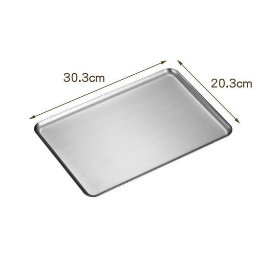 Stainless Steel Shallow Baking Pastry Tray Fruit Sancks Food Storage ...
