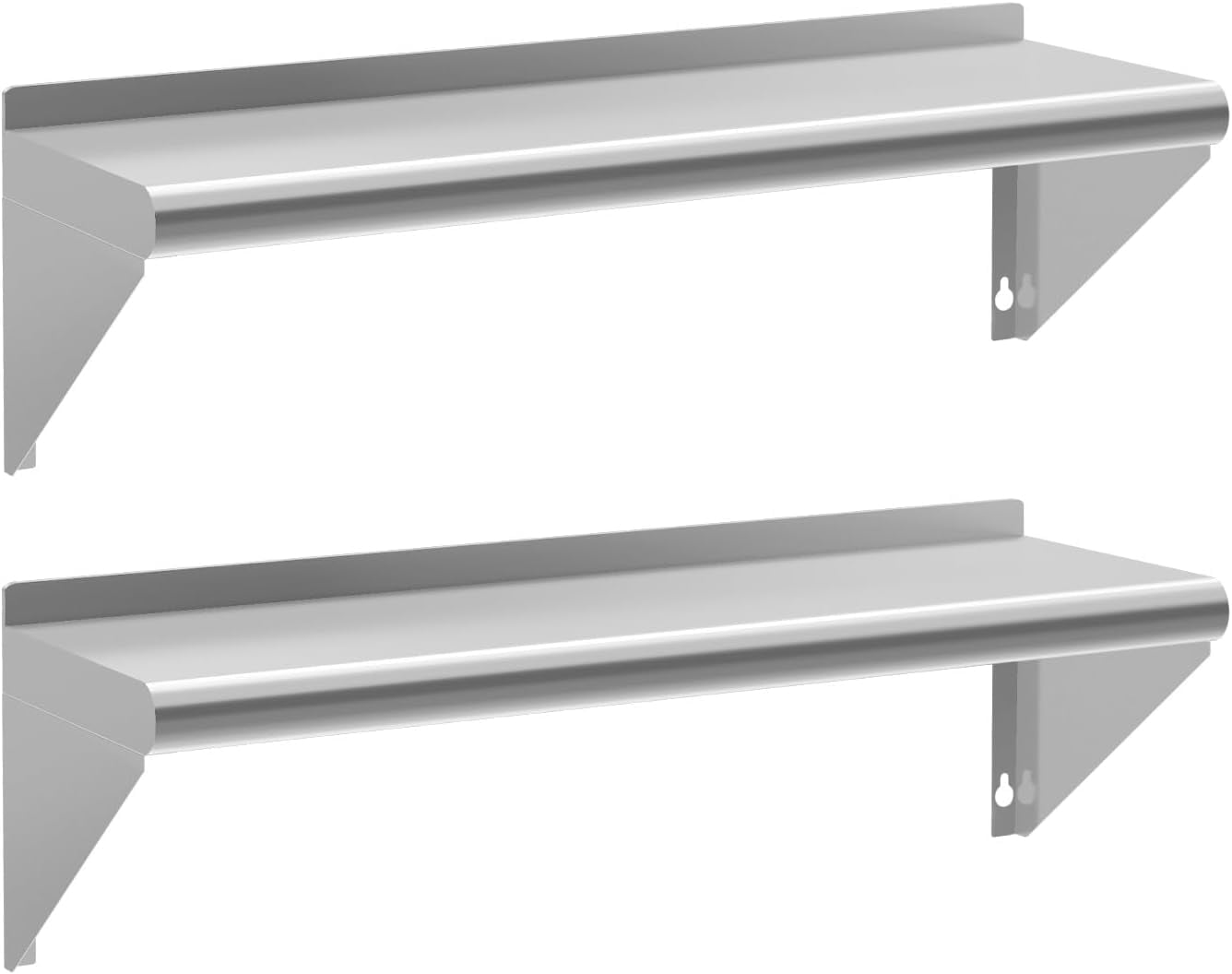 Stainless Steel Shelf x - lb Wall Mounted Commercial Stainless Steel ...