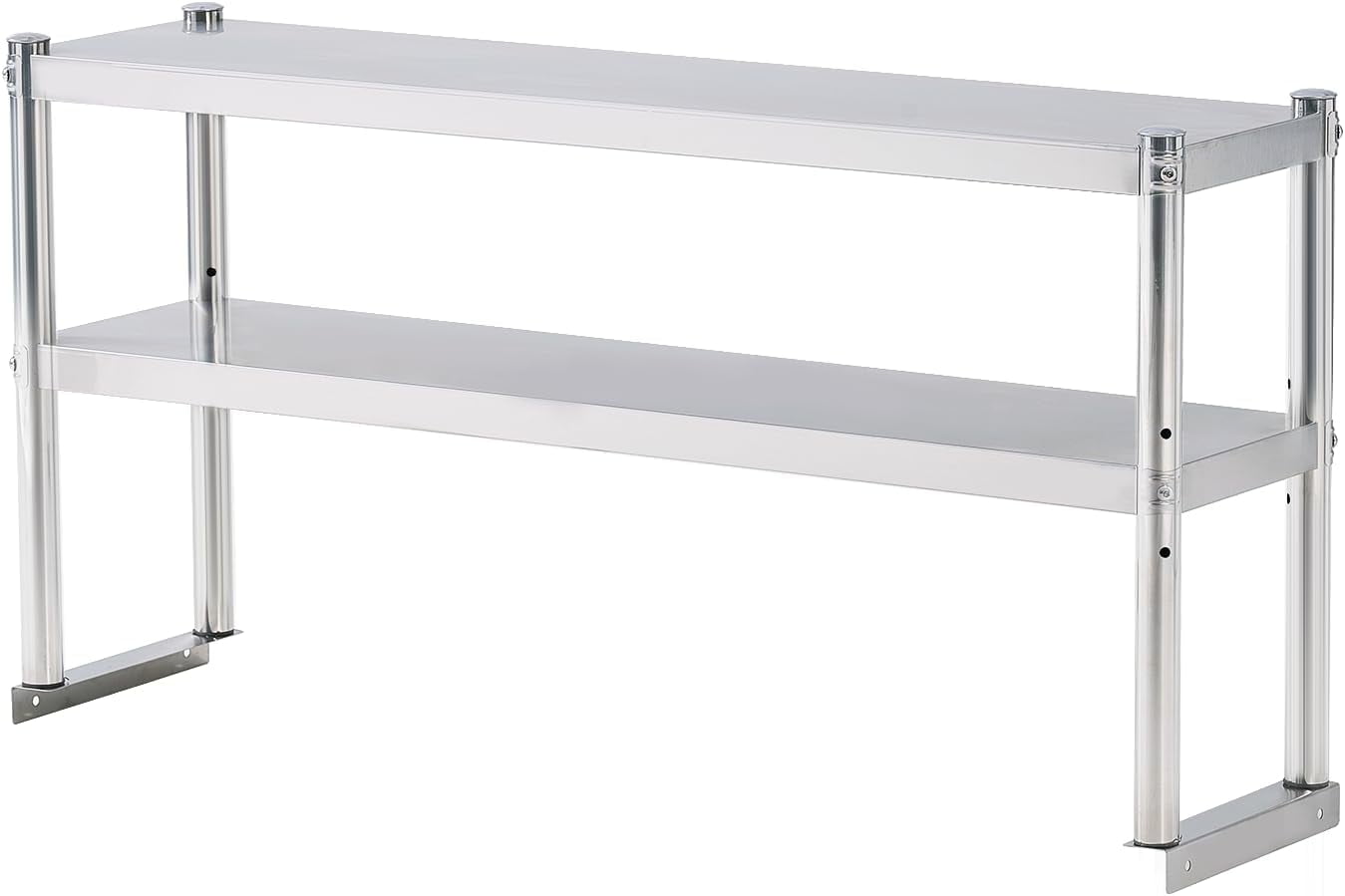 Stainless Steel Shelf 2 Tier Stainless Overshelf for Kitchen Prep Work ...