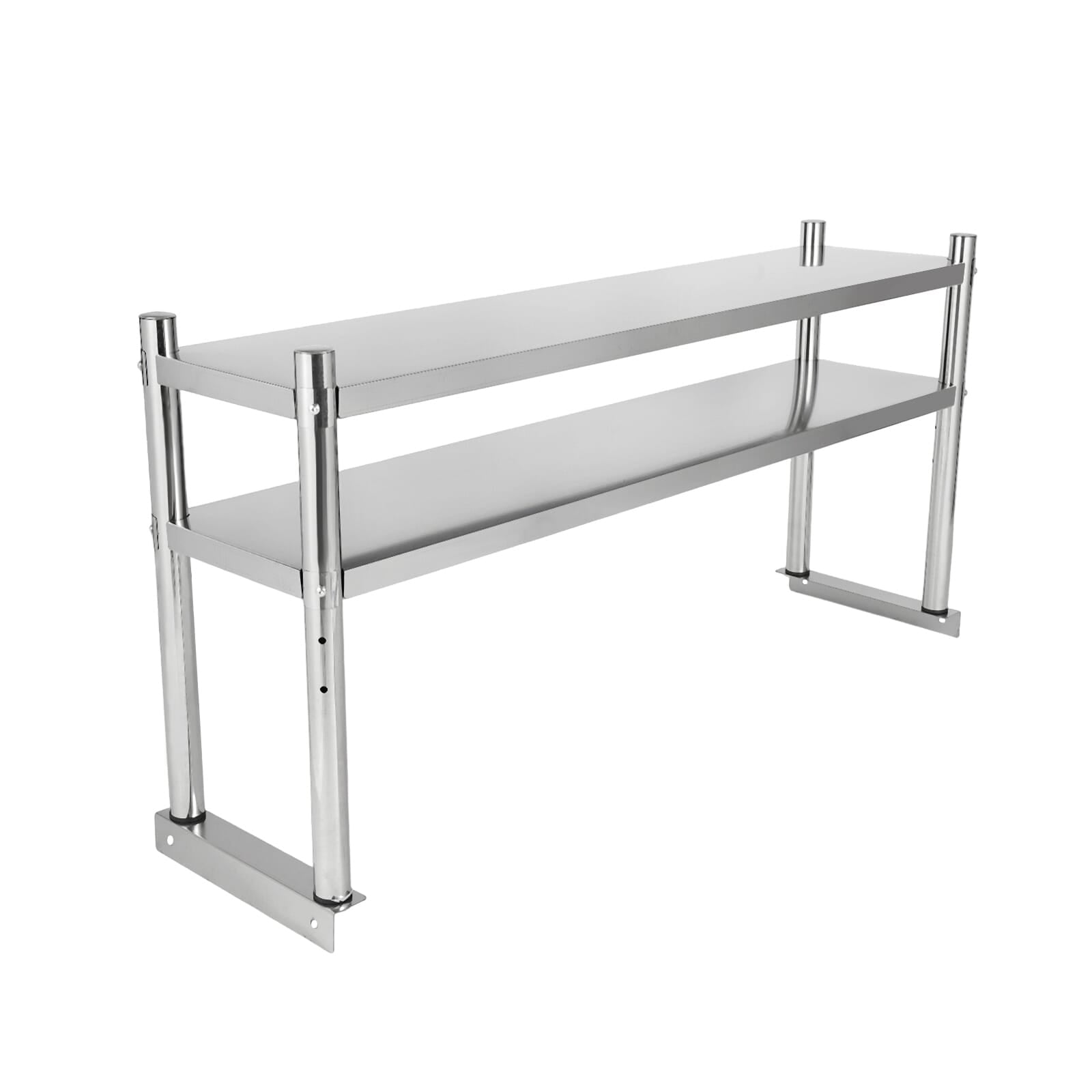 Stainless Steel Shelves, 2 Tier Freestanding Heavy Duty Storage Shelves ...