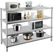 "Dextrus 5 Tier Stainless Steel Utility Rack, Heavy Duty Storage ...