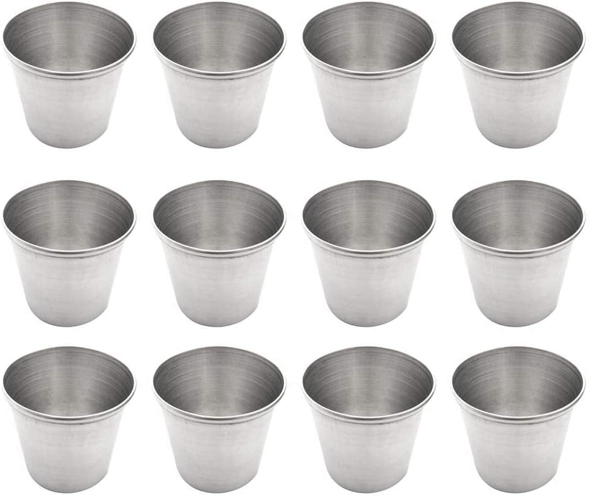 Stainless Steel Shot Mug Set - 12-Piece Portable Drinking Glasses for ...