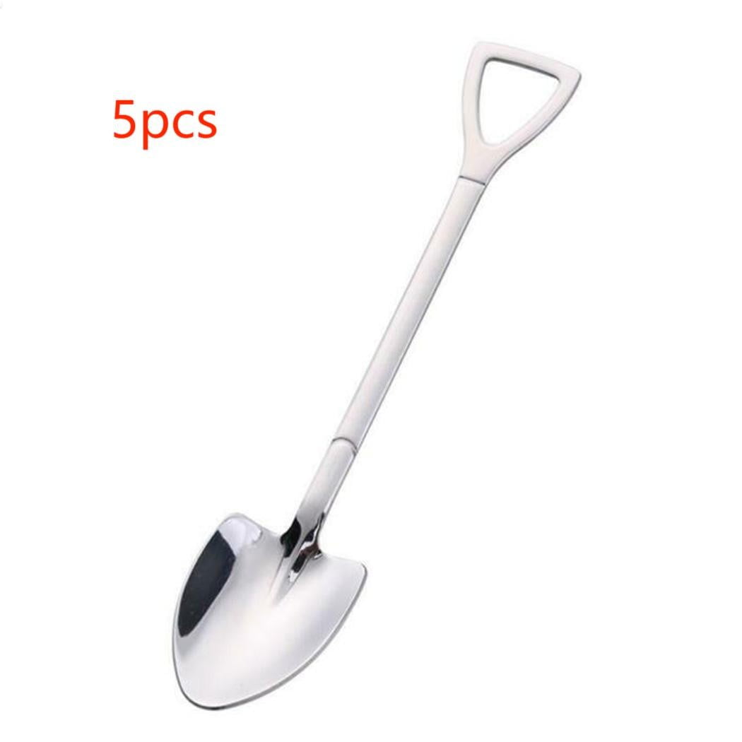 Stainless Steel Shovel Shape Spoon,Coffee Ice Cream Watermelon Handle ...