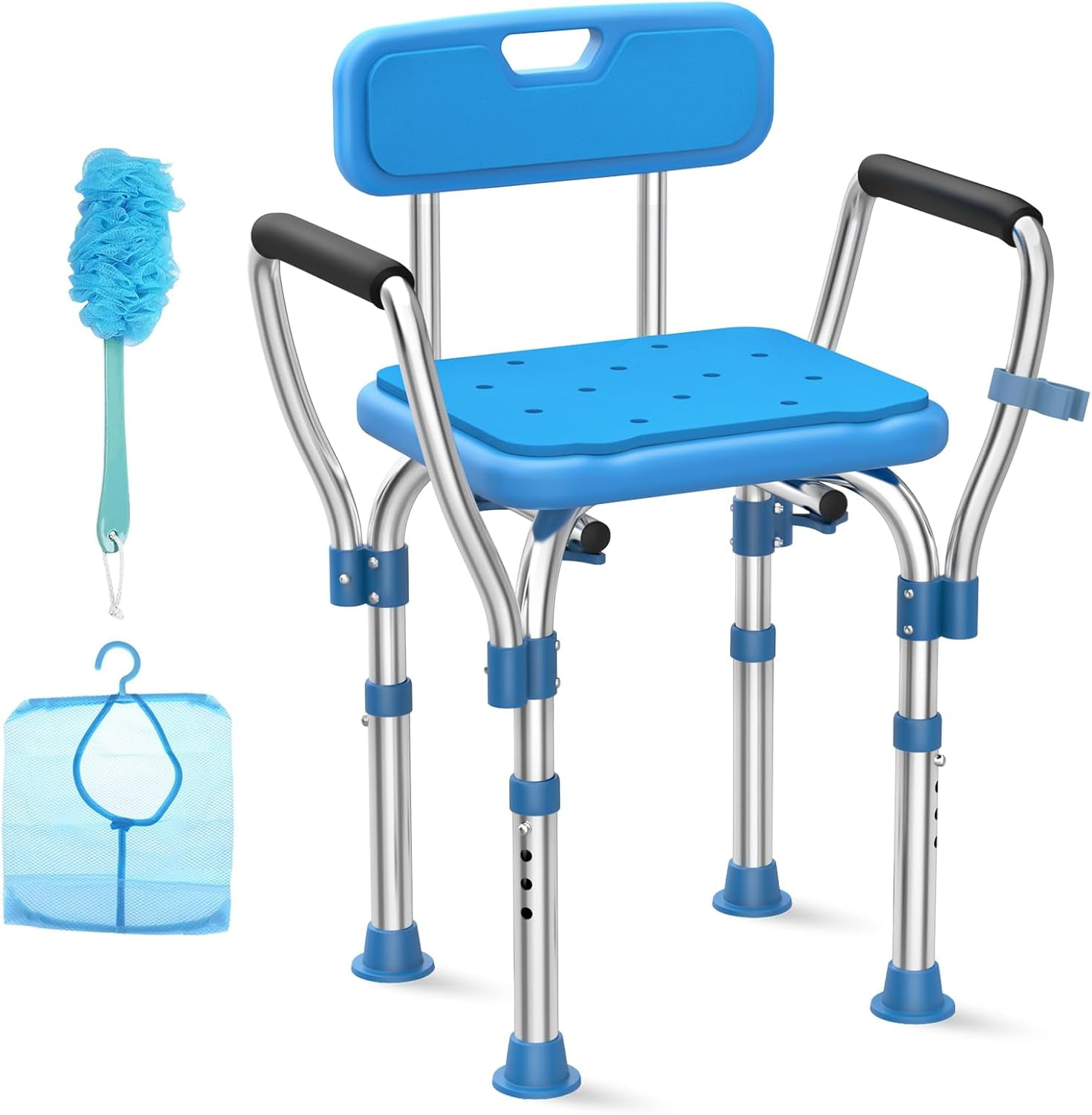 Stainless Steel Shower Chair Seat, 500LBS Shower Chair for Inside ...