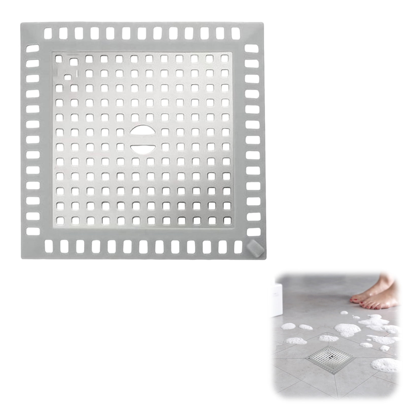 Stainless Steel Shower Drain Catcher Hair Collector 49 X 49 Inches ...