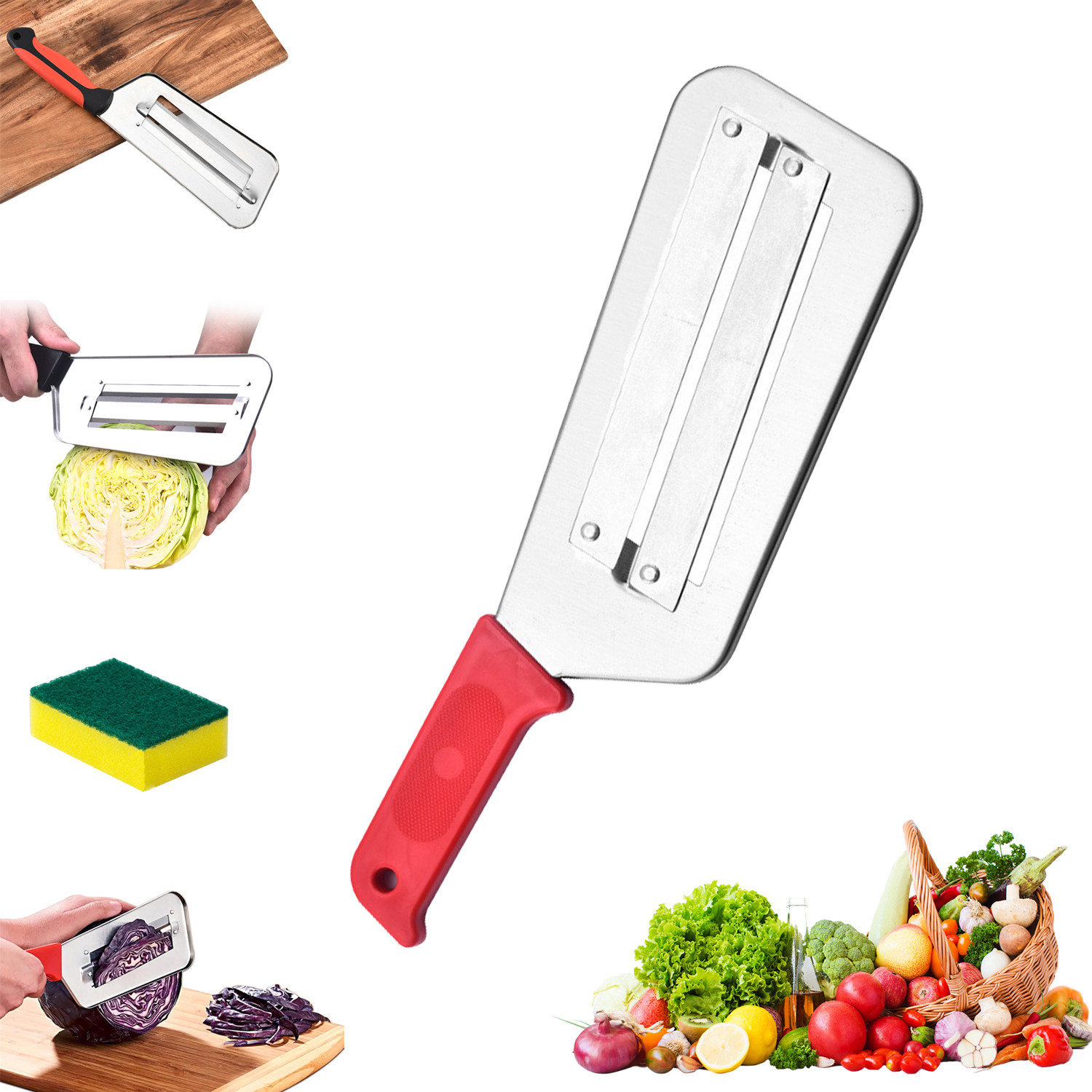 Stainless Steel Shredder Knife, Multifunctional Vegetable Cutter ...