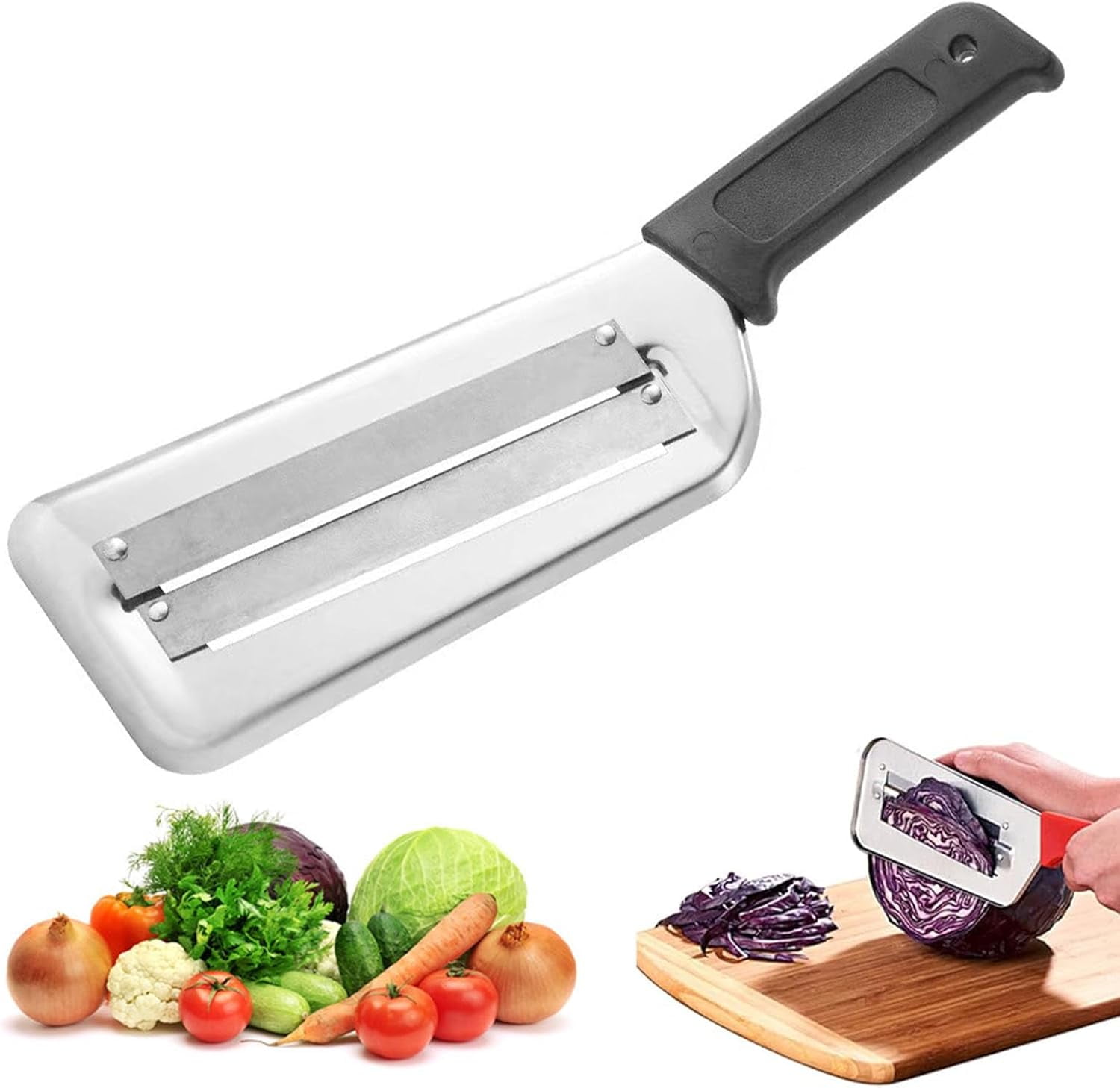 Stainless Steel Shredder Knife,Stainless Steel Dual Blade Julienne ...