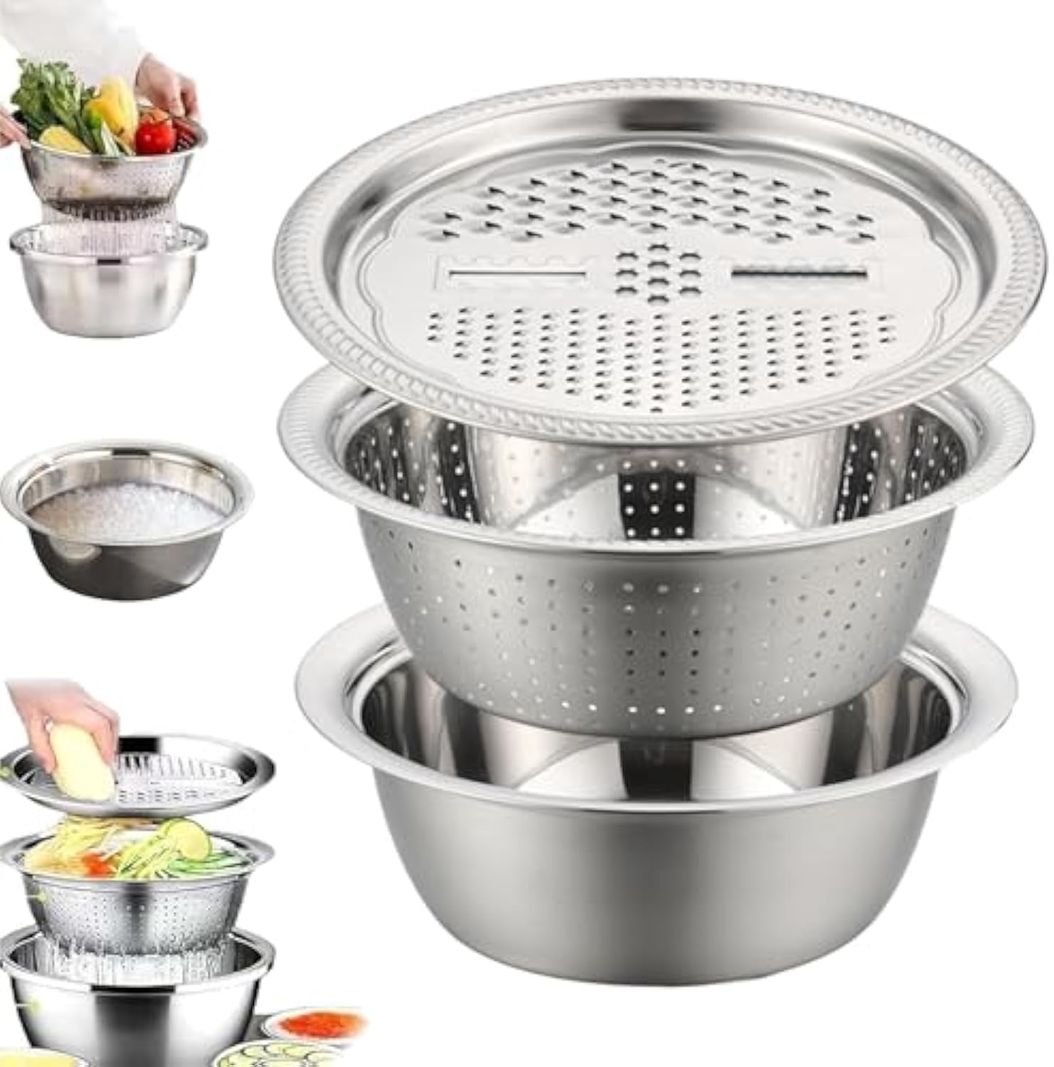 Stainless Steel Shredding And Drainage,Multifunctional Stainless Steel ...