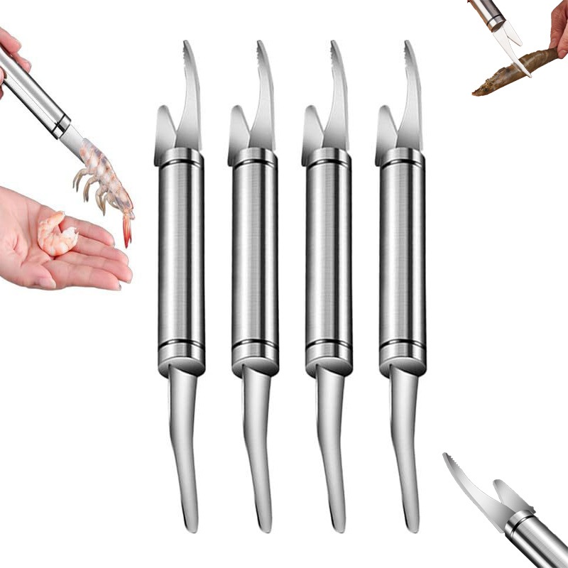 Stainless Steel Shrimp Deveiner & Peeler Multi-Purpose Fish Cleaning ...