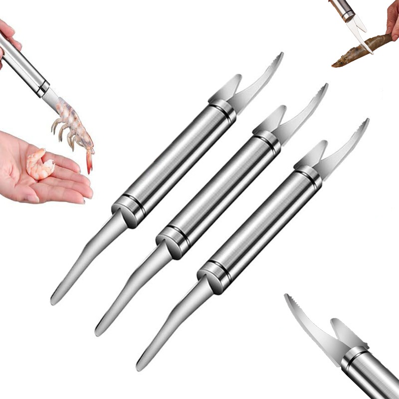 Stainless Steel Shrimp Deveiner & Peeler Multi-Purpose Fish Cleaning ...