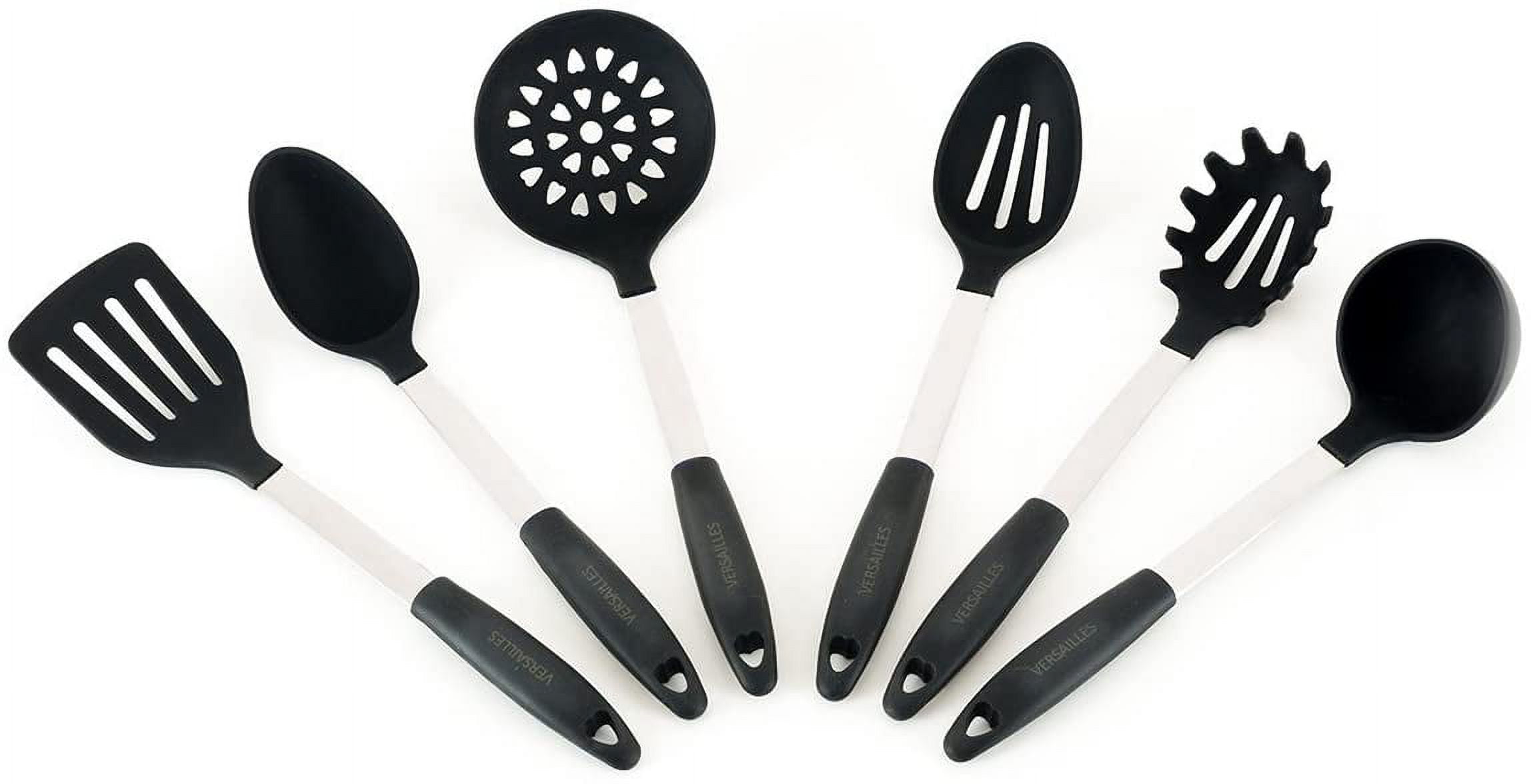 Stainless Steel & Silicone Kitchen Cooking Utensil 6 Piece Set, Classic ...