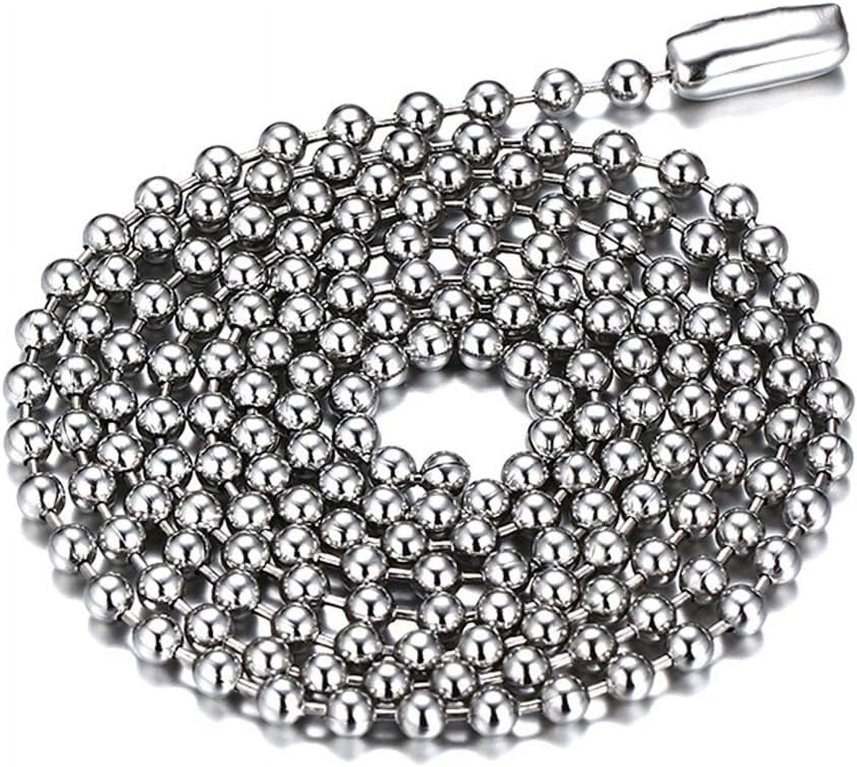 Stainless Steel Silver Chain Necklace Cuban Link Curb Cable Rope Box ...