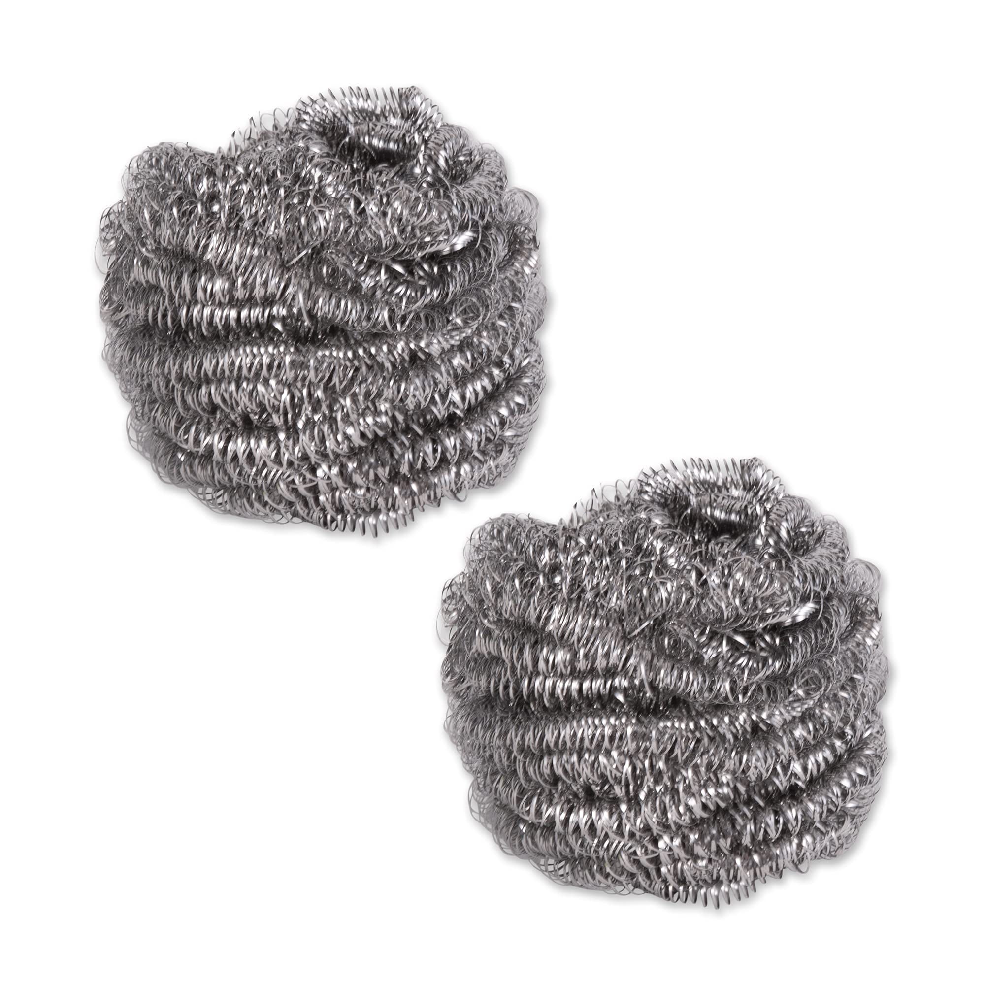 Stainless Steel Silver Endurance Scrubbies (Set of 2) 2.5x1.5x2.5 ...
