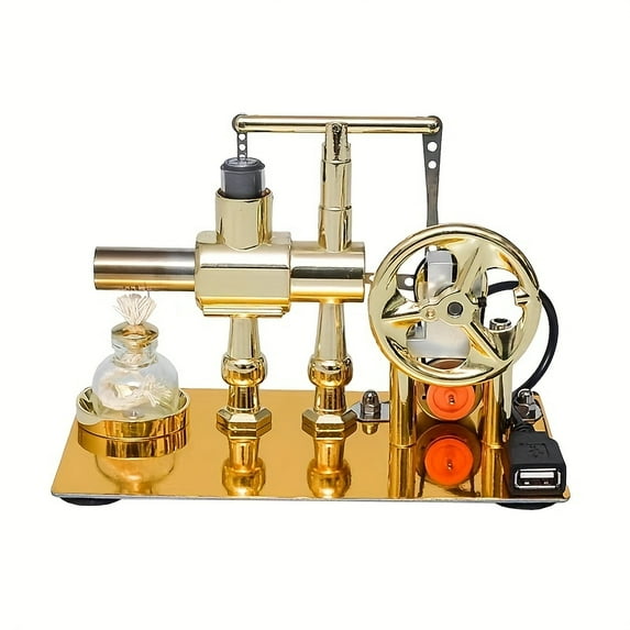 Stainless Steel Single Cylinder Stirling Engine Generator Kit ...