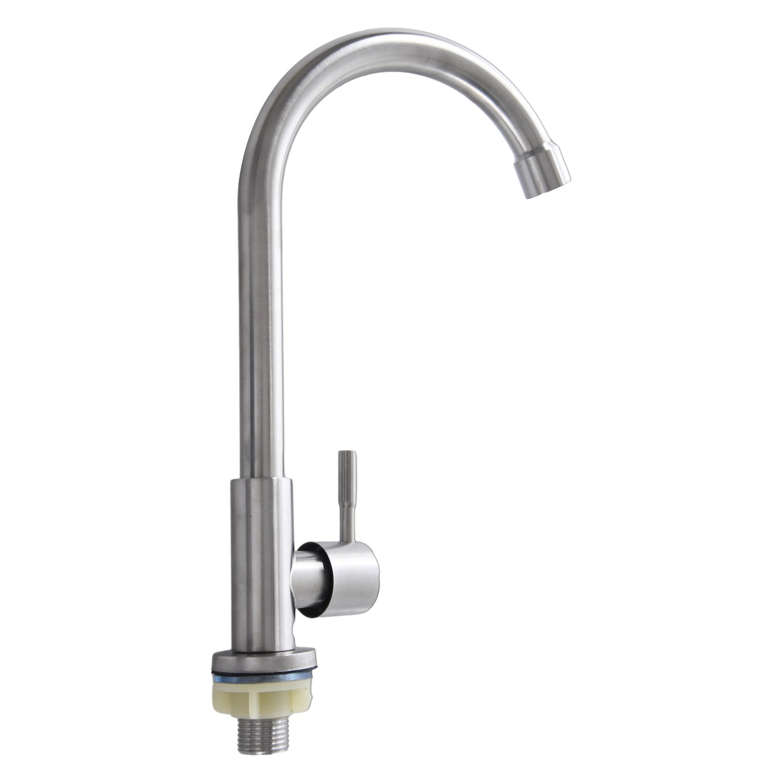 Stainless Steel Single Handle Single Hole Faucet Cold Water Faucet Only ...