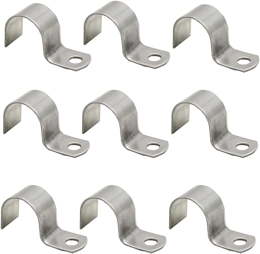 Stainless Steel Single Sided Pipe Clamp Single Hole Tape, IULAVP 10 ...