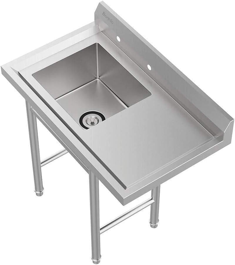 Stainless Steel Sink, 1 Compartment Commercial Restaurant Sinks with ...