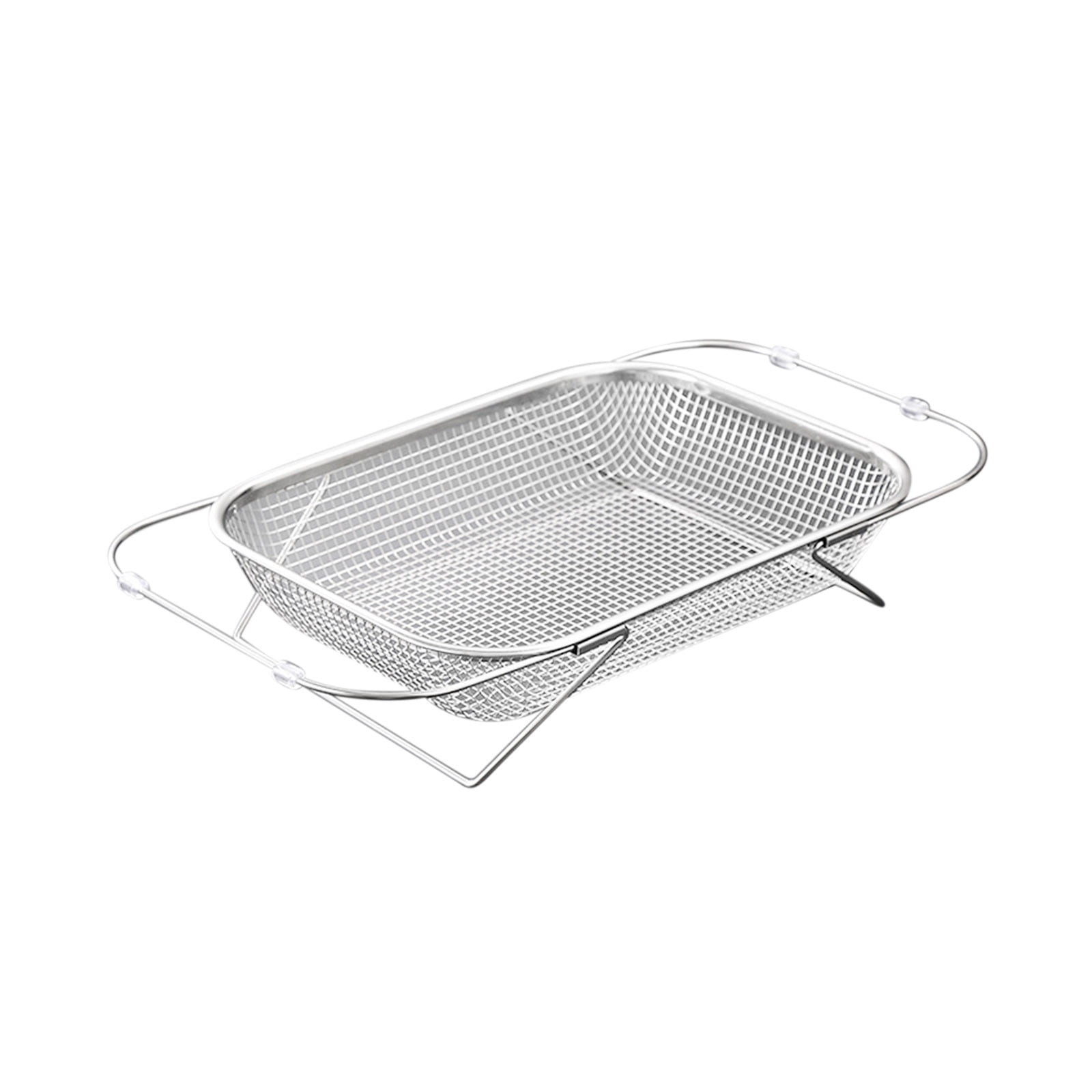 Stainless Steel Sink Basket, Retractable Vegetable Wash Basin Colander ...
