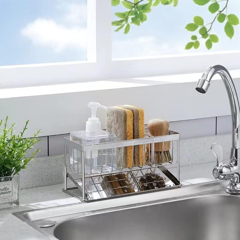 - Stainless Steel Sink Caddy Kitchen Sink Organizer - Adjustable ...