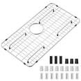 Stainless Steel Sink Grid 26" X 14 1/16" Rear Drain Single Bowl Kitchen ...