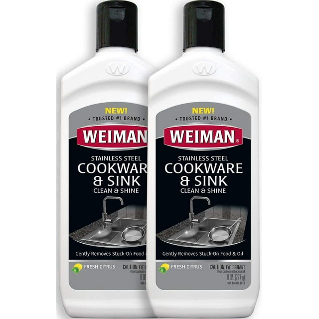 Stainless Steel Sink Cleaner & Polish - Grease Remover, Metal Kitchen ...