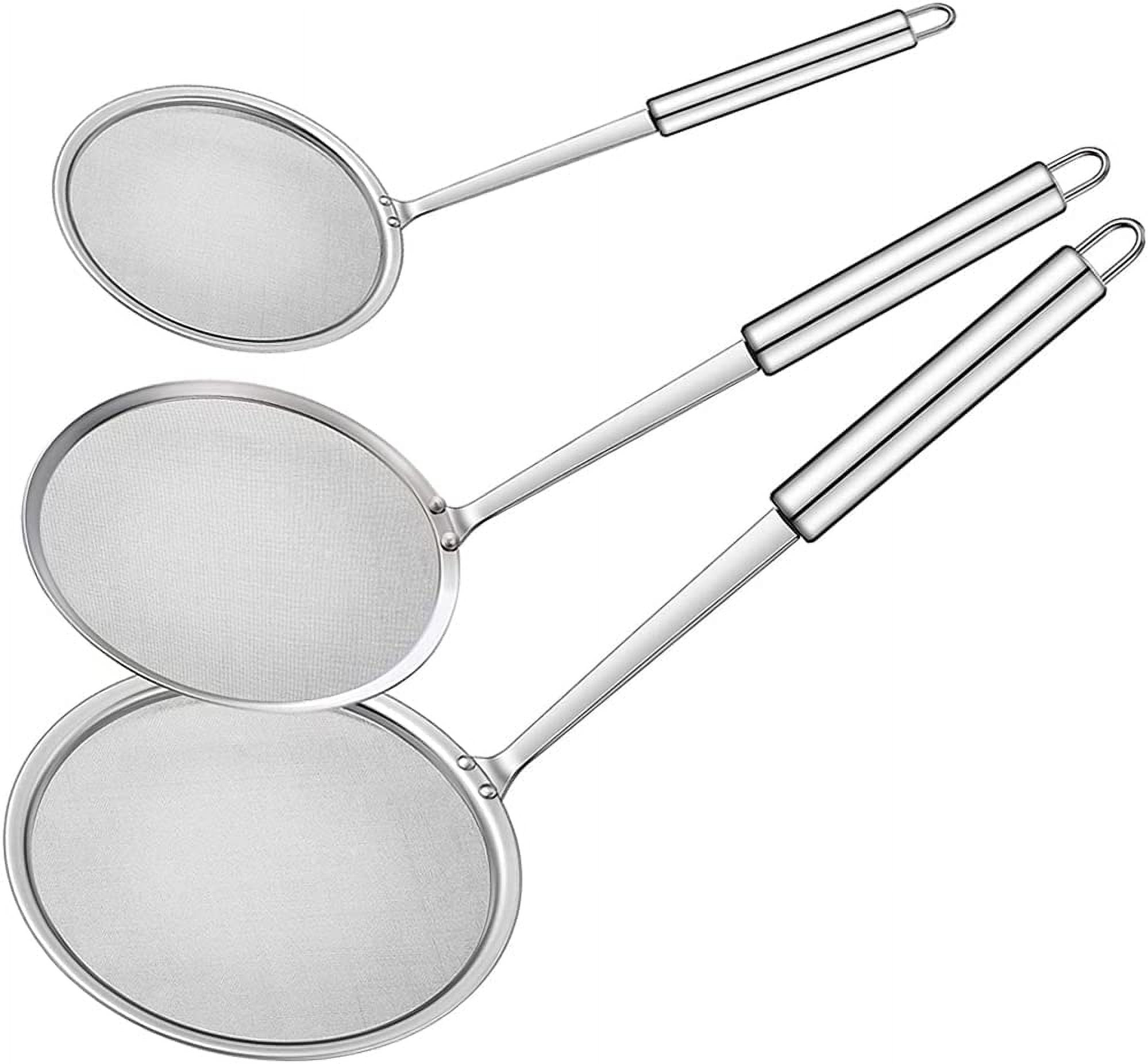 Stainless Steel Skimmer - Fat Skimmer & Spider Strainer - 10/12/14cm ...