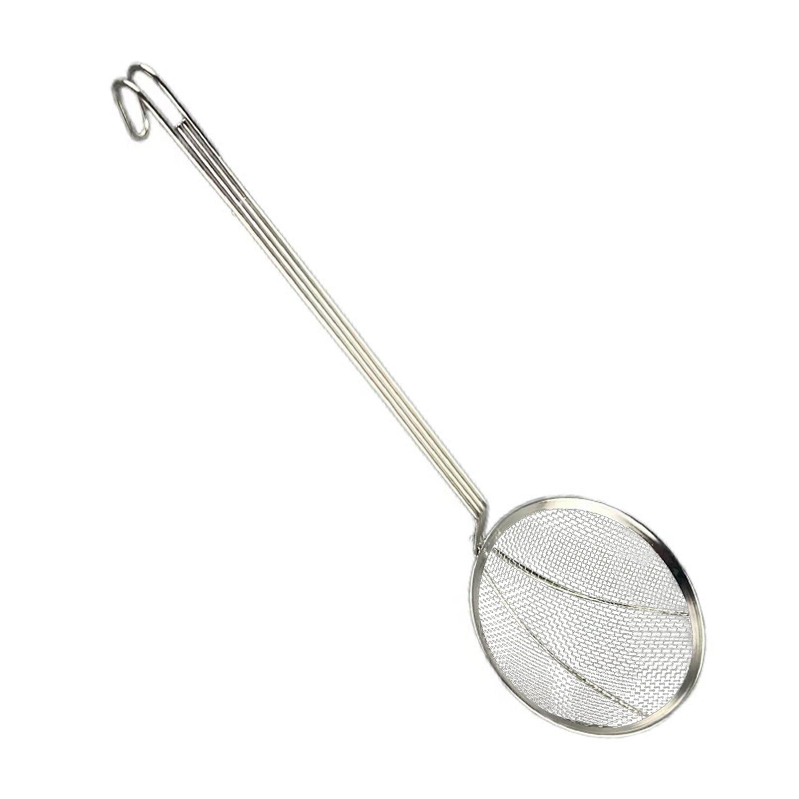 Stainless Steel Skimmer Ladle Cooking Strainer Spoon Wire Mesh Scoop ...
