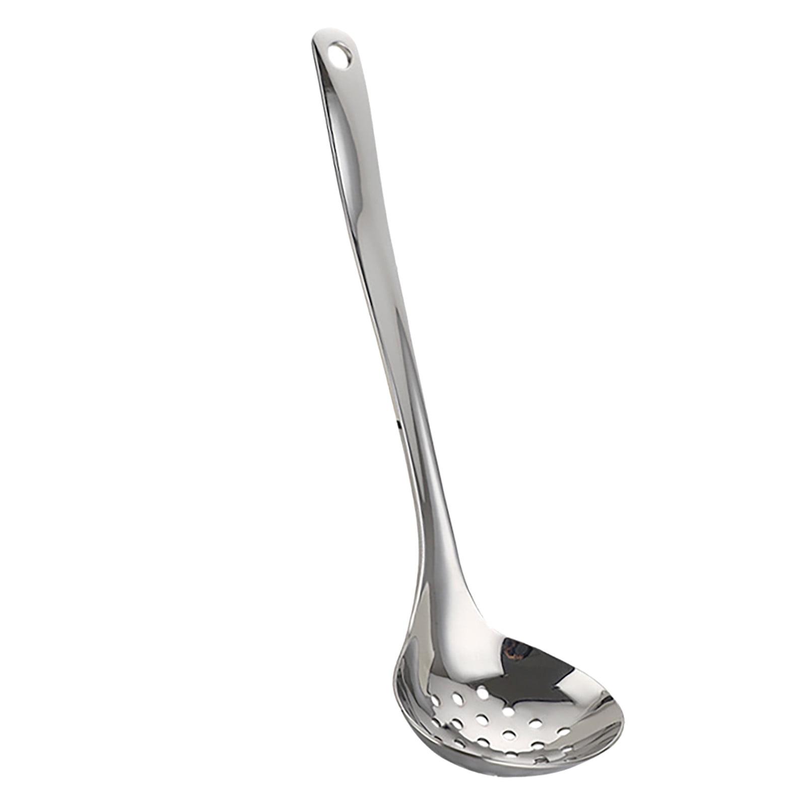 Stainless Steel Slotted Cooking Spoon with Heat-Resistant Handle, Multi ...