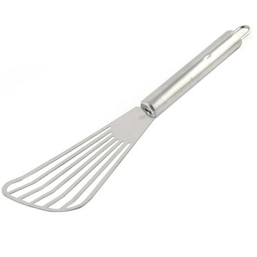 HIC Frying Fish Spatula, Slotted Angled Metal Blade, 18/8 Stainless ...